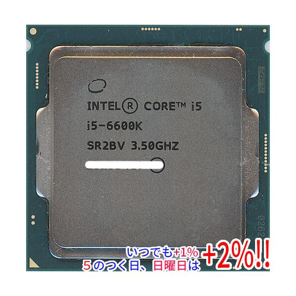【商品名：】Core i5 6600K 3.5GHz 6M LGA1151 95W SR2BV　／　【商品状態：】動作確認済の中古品です。／ ／ ※中古品ですので、傷、汚れ等ある場合がございます。ご理解の上、ご検討お願いします。　／　【検索...