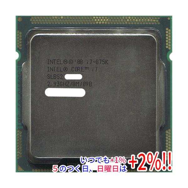 【商品名：】Core i7 875K 2.93GHz 8M LGA1156 SLBS2　／　【商品状態：】動作確認済の中古品です。／ ／ CPU本体のみです。(箱・説明書等は付属しません)/動作確認済み。　／　【検索用キーワード：】≪int...