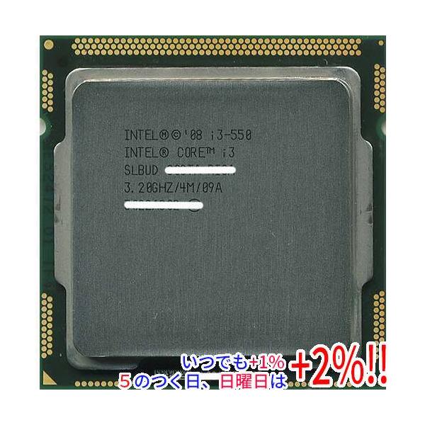 【商品名：】Core i3 550 3.2GHz 4M LGA1156 73W SLBUD　／　【商品状態：】動作確認済の中古品です。／ ／ CPU本体のみです。(箱・説明書等は付属しません)/動作確認済み。　／　【検索用キーワード：】≪i...