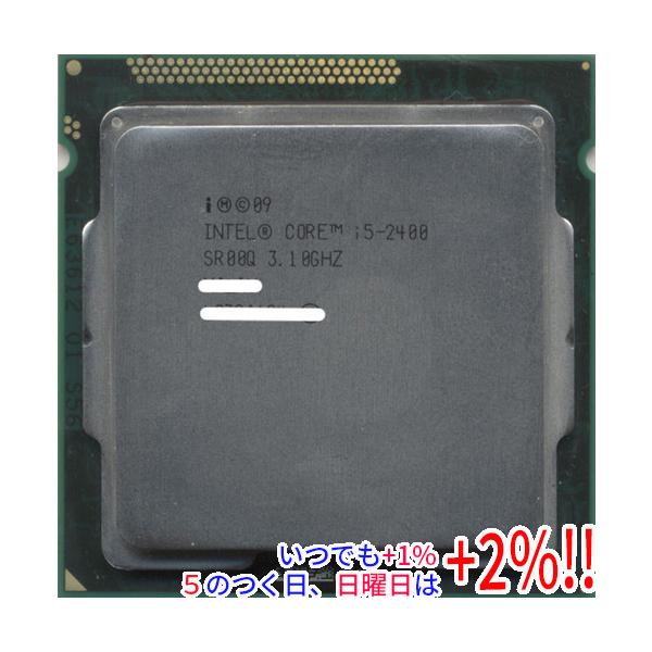 【商品名：】Core i5 2400 3.1GHz 6M LGA1155 95W SR00Q　／　【商品状態：】動作確認済みの中古品です。　／　【検索用キーワード：】≪intel インテル CPU バルク≫ Core i5 2400 バルク　／　