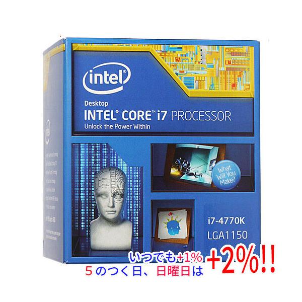 【商品名：】Core i7 4770K Haswell 3.5GHz LGA1150 SR147 元箱あり　／　【商品状態：】動作確認済みの中古品です。／ ※中古品ですので、傷、汚れ等ある場合がございます。ご理解の上、ご検討お願いします。　...