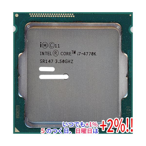 【商品名：】Core i7 4770K Haswell 3.5GHz LGA1150 SR147　／　【商品状態：】動作確認済みの中古品です。／ ※中古品ですので、傷、汚れ等ある場合がございます。ご理解の上、ご検討お願いします。　／　【検索...