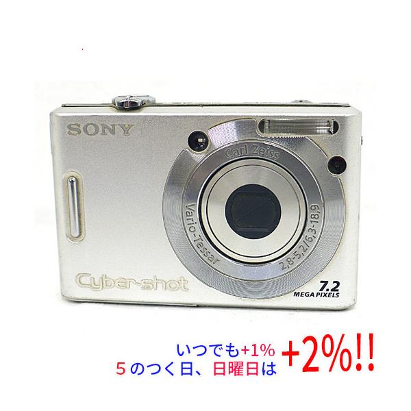 【商品名：】SONY製 Cyber-shot DSC-W35 720万画素　／　【商品状態：】動作確認済の中古品です。／ ／ ※中古品ですので、傷、汚れ等ある場合がございます。ご理解の上、ご検討お願いします。　／　【検索用キーワード：】≪ソ...