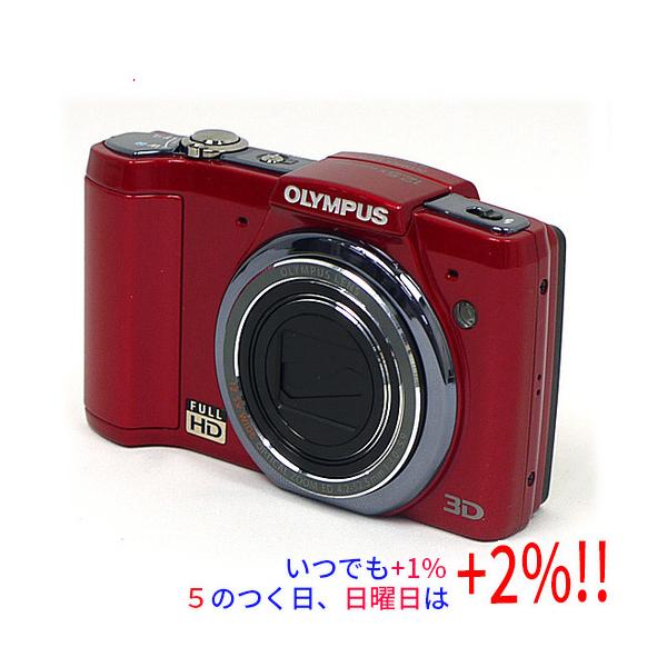 【商品名：】OLYMPUS デジカメ SZ-20 RED 1600万画素　／　【商品状態：】動作確認済の中古品です。／ ／ ※中古品ですので、傷、汚れ等ある場合がございます。ご理解の上、ご検討お願いします。　／　【検索用キーワード：】≪オリ...