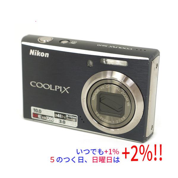 【商品名：】Nikon(ニコン)製 COOLPIX S610 ブラック/1000万画素　／　【商品状態：】動作確認済の中古品です。／ ／ ※中古品ですので、傷、汚れ等ある場合がございます。ご理解の上、ご検討お願いします。　／　【検索用キーワ...