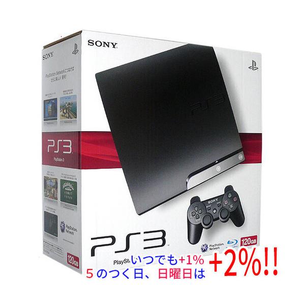 【商品名：】SONY プレイステーション3 120GB ブラック CECH-2000A 元箱あり　／　【商品状態：】動作確認済みの中古品です。／ ※中古品ですので、傷、汚れ等ある場合がございます。　／　【検索用キーワード：】≪PS3　120...
