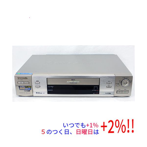 【商品名：】Panasonic S-VHS ビデオデッキ NV-SVB10 リモコン付き　／　【商品状態：】動作確認済みの中古品です。／ ※中古品ですので、傷、汚れ等ある場合がございます。　／　【検索用キーワード：】≪パナソニック≫ NV-...