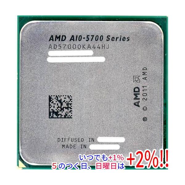 【商品名：】AMD A10-Series A10-5700 3.4GHz Socket FM2 AD5700OKA44HJ　／　【商品状態：】動作確認済みの中古品です。／ ※中古品ですので、傷、汚れ等ある場合がございます。ご理解の上、ご検討...