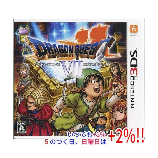 【商品名：】ドラゴンクエストVII エデンの戦士たち 3DS　／　【商品状態：】開封済みの中古品です。☆ケース・説明書付き！／ ／※本商品は、製品の性質上、返品はお受けできませんのでご了承ください。　／　【検索用キーワード：】≪ニンテンドー...