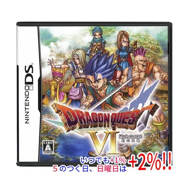 【商品名：】ドラゴンクエストVI 幻の大地 DS　／　【商品状態：】開封済みの中古品です。☆ケース・説明書付き！／／※本商品は、製品の性質上、返品はお受けできませんのでご了承ください。　／　【検索用キーワード：】≪ドラクエスクウェア ニンテ...