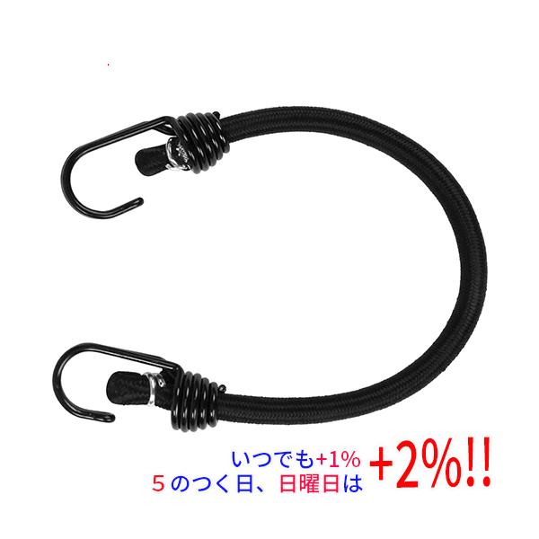 伸縮性のある両端フック付の丸ゴムです。荷物の仮固定や結束。伸縮性のある天然ゴムをPPの被膜て覆っているため耐候性があります。●太さ：10mm。●長さ：30cm。●フック：スチール。●中芯：天然ゴム。●被覆：ポリプロピレン。
