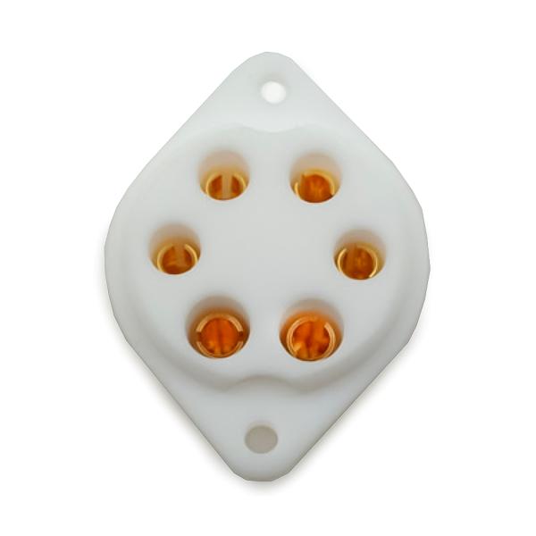 適合真空管WE310A, WE336A etc..取付穴30φビス間隔38.2mmウエスタンエレクトリックのアンプなどに採用されているWE310Aなどに使用します。使用している素材の説明フッ素樹脂：正式名は四フッ化エチレン、電気絶縁性と誘電...