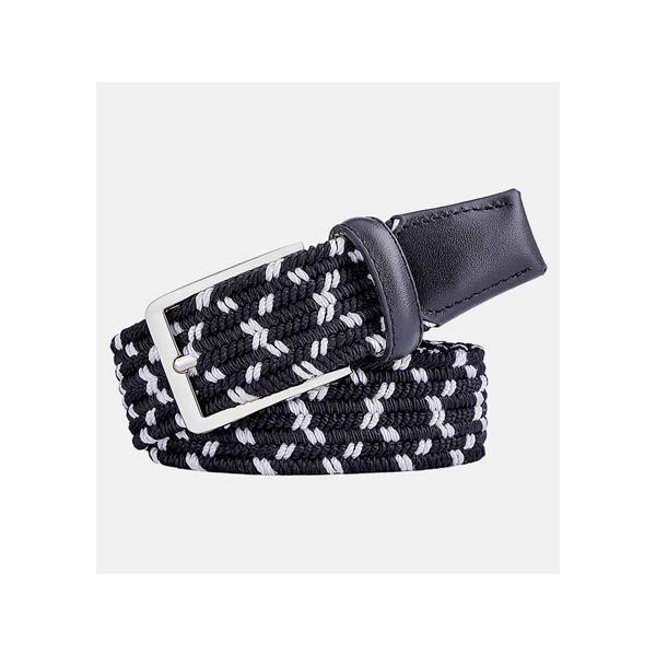Color : RYAN Material : Fine Woven Webbed &amp; Italian Full Grain Leather Size : 32, 34, 36 (ベルト幅:約3.5cm)