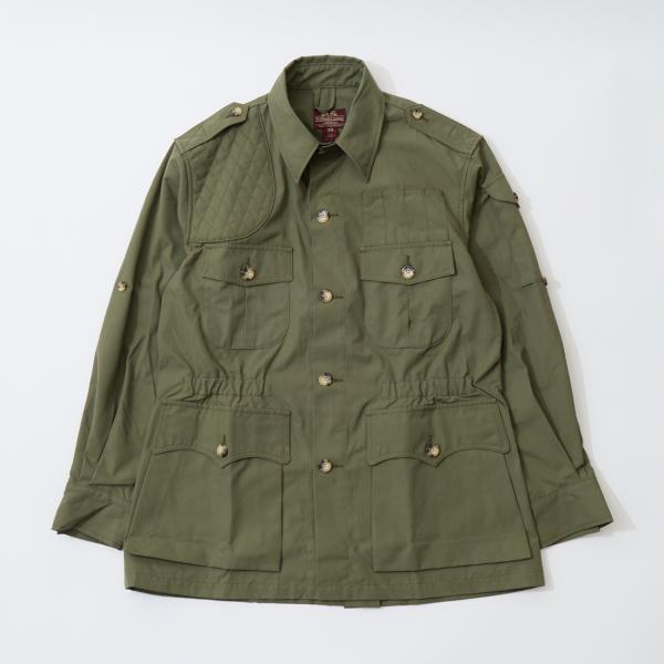 アフリカを舞台にした作品を生み出す一方、釣りに、狩猟に、探検にと行動的に生きた作家のアーネスト・ヘミングウェイ。アフリカ探検に出かけるにあたり、彼の要望に合わせたデザインで作り上げたのがこのヘミングウェイブッシュジャケット。本来は付属のベル...