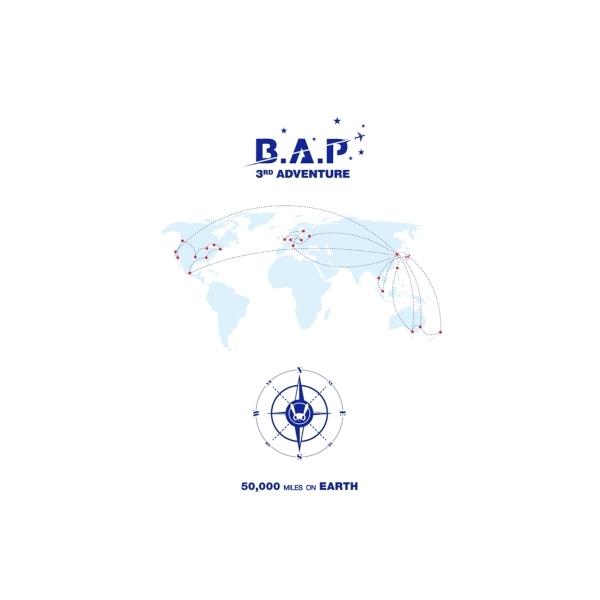 B.A.P、3度目のワールドツアーを収録した「B.A.P 3RD ADVENTURE 50,000 MILES ON EARTH」2013年発売の初ワールドツアー収録の「10,000 Miles」、2014年に発売された「30,000 Mi...