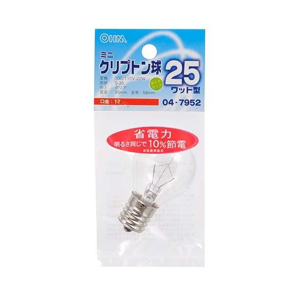 □商品仕様●定格：100/110V-22W●形状：S-35●口金：E17●仕上：クリア●直径：35mm●全長：58mm●※：製品の仕様は予告なく変更されることがあります。