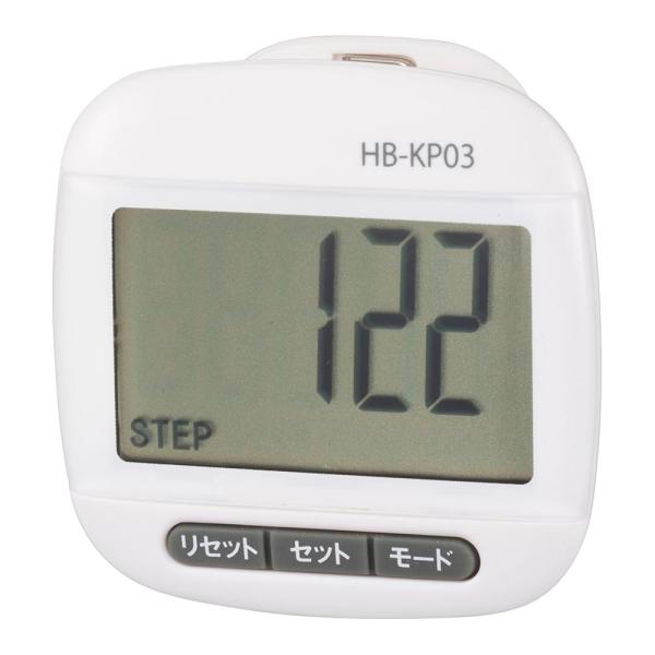 □商品仕様●検出方式：振り子式●表示部：液晶デジタル●表示内容：歩数…0〜最大99999歩（1歩単位）※断続的な動きや雑振動をカウントしないよう、5歩以上連続して歩行しないとカウントしない設定にしてあります。距離…〜最大999.99km、歩...