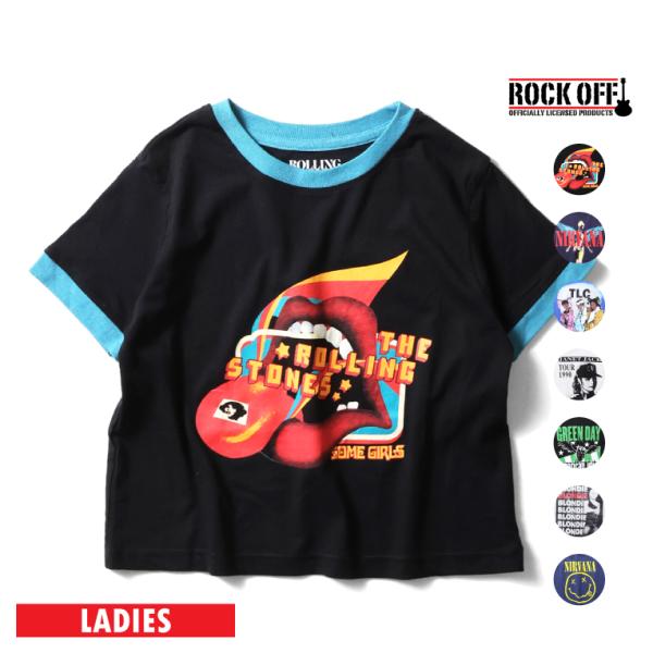 商品名ROCKOFF257 LADIES CROP TOP / レディースクロップトップ商品説明ROCK OFFが数百にも上るライセンス契約を結んだ、各アーティストの有名なジャケットやロゴをモチーフにしている半袖TEE。クロップ丈なのでレイ...