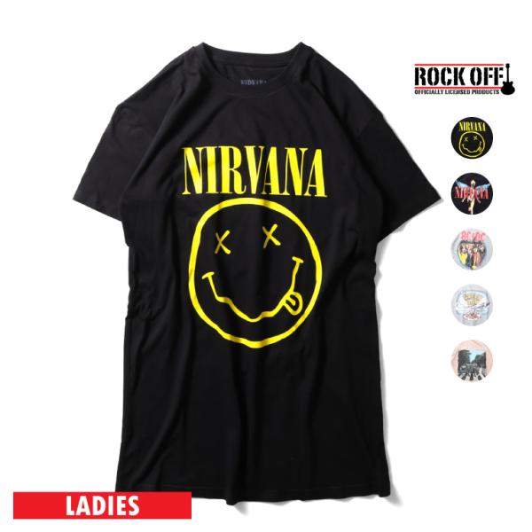 商品名ROCKOFF258 LADIES T-SHIRT DRESS / レディースTシャツドレス商品説明ROCK OFFが数百にも上るライセンス契約を結んだ、各アーティストの有名なジャケットやロゴをモチーフにしている半袖TEE。ワンピース...
