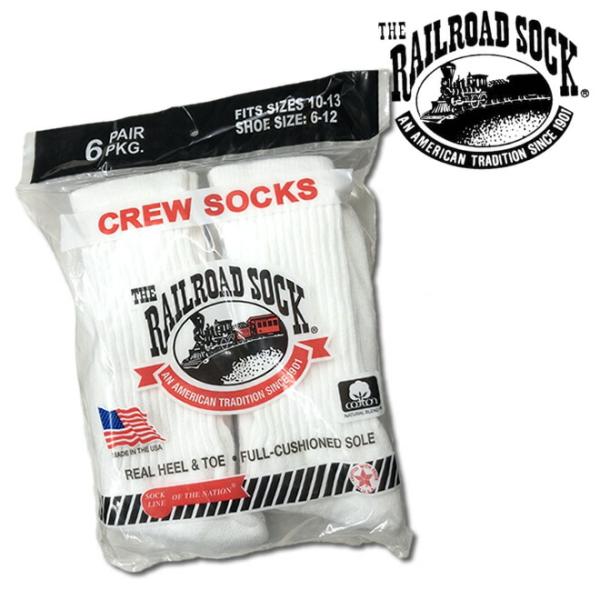 【商品】RS6070 6PAIR CREW SOCKS / 6ペア クルーソックス1901年に設立されたアメリカ、ミズーリ州の老舗ソックスメーカー「レイルロードソック(RAILROAD SOCK)」は 鉄道作業員用ソックスの生産からスタート...