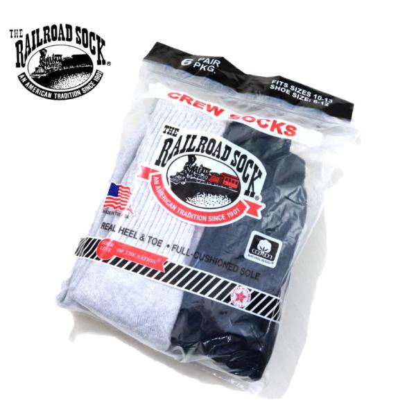 【商品】RS6091 MENS 6Pair CREW SOKCS / メンズクルーソックス 6足パック -アソート-【THE RAILROAD SOCK】1901年に設立されたアメリカ、ミズーリ州の老舗ソックスメーカー「レイルロードソック(...