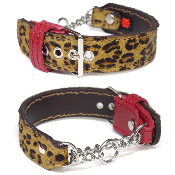 小型犬用に作った3cm幅のハーフチョーカーで多少調整ができます。サイズは頭回り28.5cmくらいの子用で頭から出し入れできます（通常商品の小型犬用ハーフチョークの測り方に書いてある頭周り＋２cmはしないでこのサイズですので注意）。多少調節が...