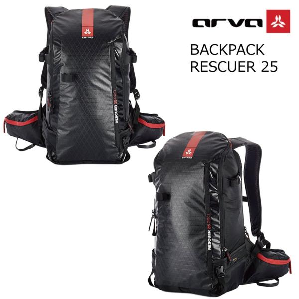 アルバ バックパック レスキュー 25L ブラック ARVA BACKPACK RESCUER 25 25L Black バックパック リュック トレッキング ハイキング 1-2Dayバックカントリーやサイドカントリー