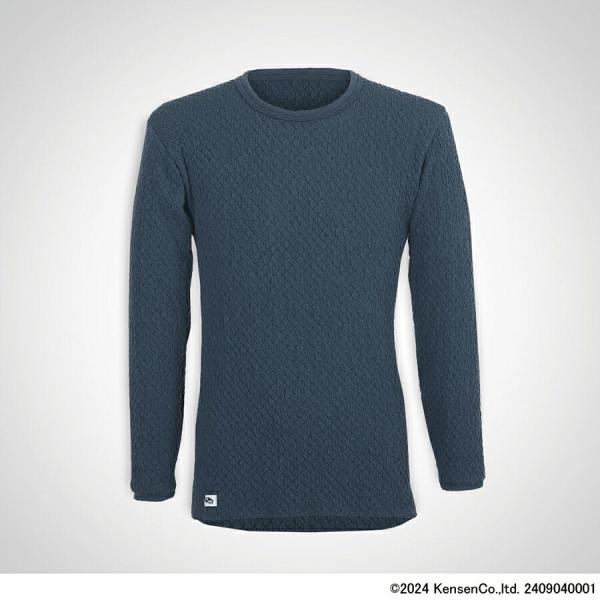 ひだまり チョモランマ 丸首シャツ ミッドレイヤー ロングスリーブ HIDAMARI MidLayer 高機能インナー 防寒 透湿 速乾 汗臭 抗菌 健繊 厚手  メンズ レディース寒ければ寒いほど あたたかい！