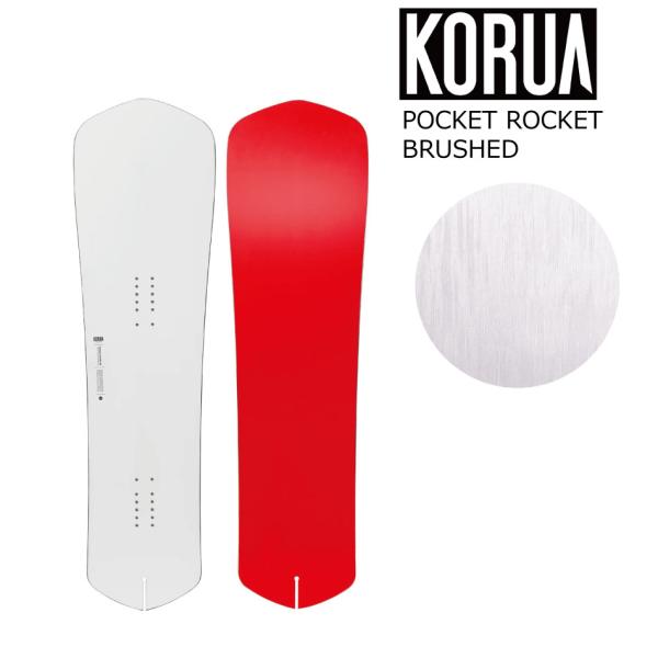 予約商品 26-27 コルア スノーボード ポケットロケット ブラッシュド KORUA Shapes POKET ROCKET BRUSHED フロートキャンバー パウダー 27Snow26-27モデル 早期予約が1番お得です