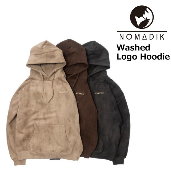 予約商品 ノマディック フリース ウォッシュド ロゴ フーディー NOMADIK Washed Logo Hoodie パーカー スノボ 國母 和宏 工藤 洸平26-27モデル 早期予約が1番お得です