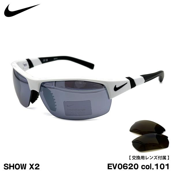 ■ ブランド：NIKE ナイキ■ モデル：SHOW X2 アジアンフィット - 交換レンズ付属 -■ 型番：EV0620 col.101■ フレームカラー：ホワイト / ブラック■ レンズカラー：グレーミラー、ブラウン■ フレーム材質：プラ...