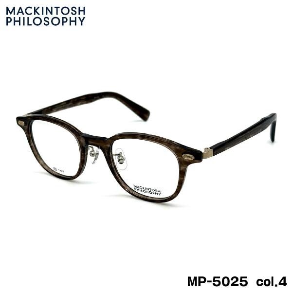 ■ ブランド：MACKINTOSH PHILOSOPHY マッキントッシュ フィロソフィー■ 型番：MP-5025  col.4■ フレームカラー：ブラウンササ■ フレーム材質：プラスチック■ レンズ：デモレンズ※ そのままダテメガネとして...