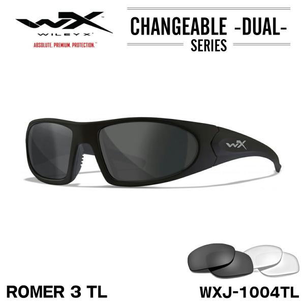 ■ 品番：WXJ-1004TL■ 品名：ROMER 3 TL 2LP (Smoke Grey / Clear)■ フレームカラー：Matte Black■ 可視光透過率：SELENITE Smoke Grey = 15% / SELENIT...