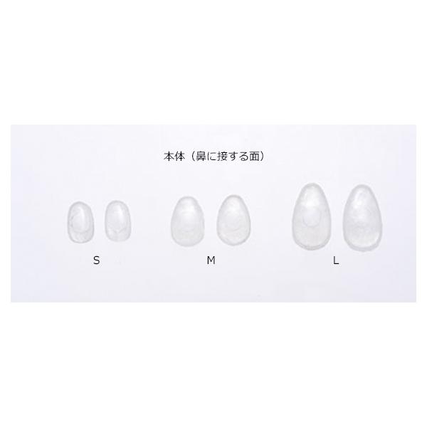 《商品説明》・鼻パッド対応サイズ範囲：Sサイズ ９〜１２ｍｍ                                   ：Mサイズ１２〜１５ｍｍ                                   ：Lサイズ１５〜...