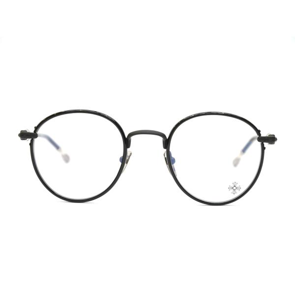 ・ブランド：Chrome Hearts・品番：FIRKIN・カラー：BK/MBK・レンズサイズ：横幅49mm　縦幅46mm・鼻幅：22mm・生産国：日本