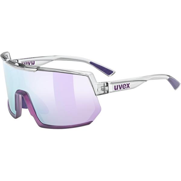 〇フレームカラー　クリアマットパープル〇レンズカラー　　ラベンダーミラー　可視光線透過率11％400nmまでのUV：（紫外線）ABCから目を保護します。uvexの社名の由来はuv-ex =UltraViolet EXcluded紫外線の遮断...