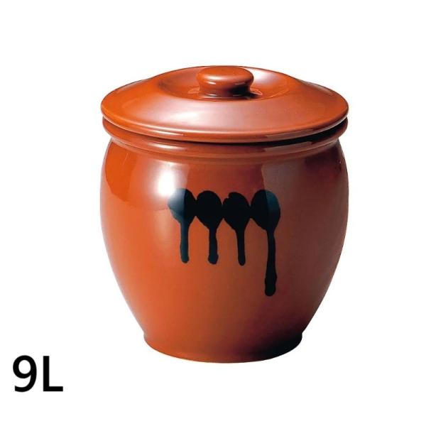 鉛・カドミウム検査合格品だから安心漬物容器かめの半胴型蓋付きタイプ。ウメボシの保存に最適。サイズ：(約)径27.5×高さ31.5cm容量：9L青梅量(目安)：5kg生産国：中国【使用上のご注意】濡れた手で容器を持たないで下さい。滑りやすく危...