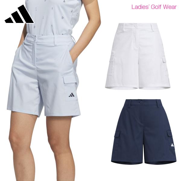 アディダス ゴルフ adidas Golf ゴルフウエア レディス ハーフパンツ CLIMACOOL EX-STRETCH 吸汗速乾 「 G1753 」 2026春夏モデル 春夏ウェア クリスタルスカイ(KB4775) ホワイト(KA432...