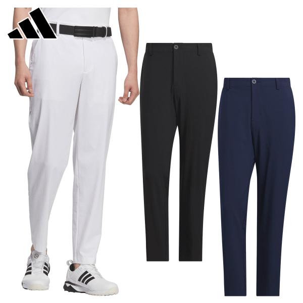 アディダス ゴルフ adidas Golf ゴルフウエア メンズ アンクルパンツ EX-STRETCH ACTIVE 接触冷感 撥水 撥水 UPF50+ 「 TT359 」 2026春夏モデル 春夏ウェア ホワイト(JY8243) ブラック...