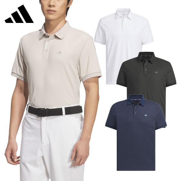 アディダス ゴルフ adidas Golf ゴルフウエア メンズ 半袖ポロシャツ CLIMACOOL 接触冷感 吸汗速乾 UPF50+ 「 WM307 」 2026春夏モデル 春夏ウェア ワンダーアルミナ(KB4823) ホワイト(JZ43...