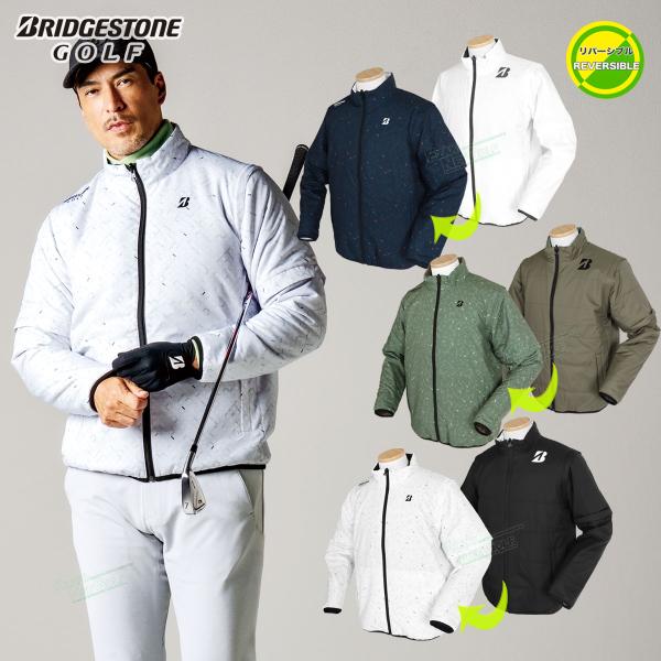 ブリヂストンゴルフ BridgestoneGolf ゴルフウエア メンズ ブルゾン 6WAY仕様 中綿 防風 撥水 保温 「 6GF02D 」 2025秋冬モデル 秋冬ウェア WH(ホワイト) KH(カーキ) NA(ネイビー)