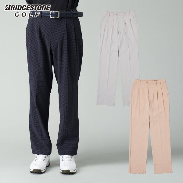 ブリヂストンゴルフ BridgestoneGolf ゴルフウエア メンズ ロングパンツ 2タック ストレッチ −3℃ 「 IGM91K 」 2026春夏モデル 春夏ウェア NA(ネイビー) MG(ミディアムグレー) BE(ベージュ)