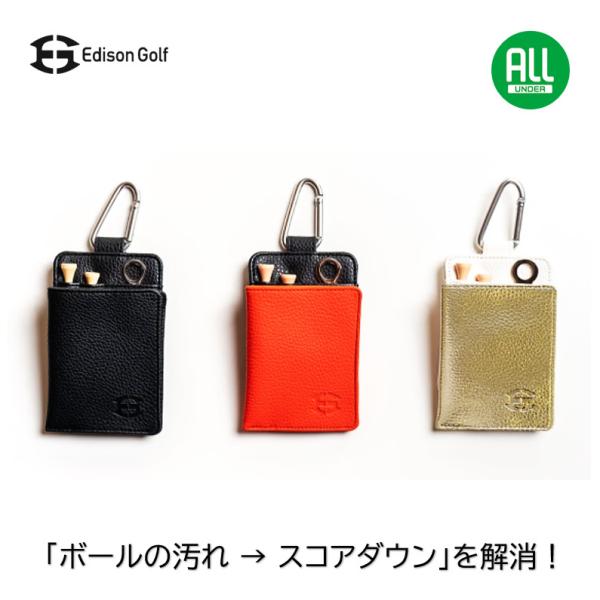 素材本体/合皮、グリーンフォーク/亜鉛合金/ティー/木製、カラビナ/アルミニウム製品内容ボールクリーナー本体、オリジナルグリーンフォーク、ティー2本（木製）、カラビナカラーブラック×ブラック、オレンジ×ブラック、ゴールド×ホワイト