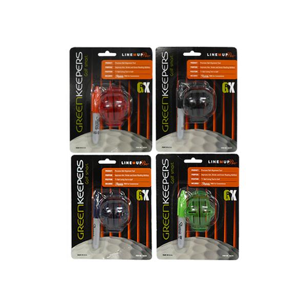 ■直線ラインが引ける穴が全部で７つ開いていますまた、ポリカーボネート製なので衝撃・変形に強くゴルフバッグにいれておいても安心です。■全米No.1マーカー「シャーピーミニ油性ペン付」■ボールを挟み込んで動かない様に爪が付いているのでボールが回...