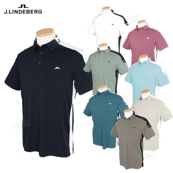 ジェイリンドバーグ J.LINDEBERG ゴルフウエア メンズ 半袖ポロシャツ 吸湿速乾 軽量 通気 「 071-25342 」 2026春夏モデル 春夏ウェア ホワイト(004) ネイビー(098) レッド(065) グリーン(023)...