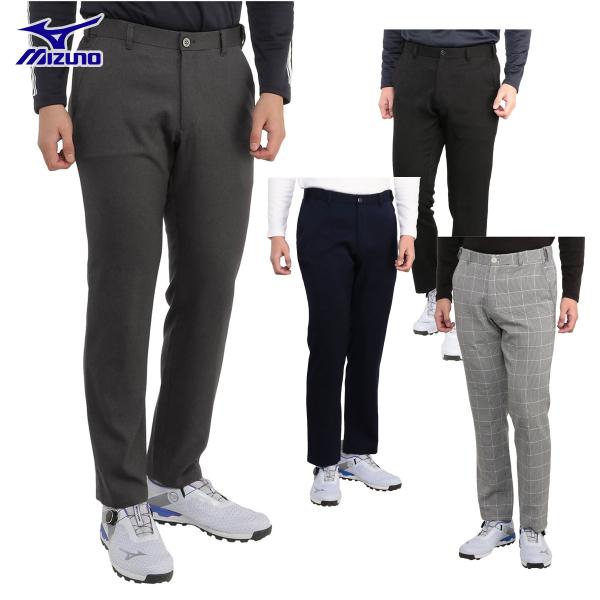 ミズノ MIZUNO ゴルフウエア メンズ ロングパンツ 5FLEX ストレッチ テーパード 「 E2MFA523 」 秋冬ウエア 秋冬ウェア グレー(05) ブラック(09) ディープネイビー(14) ハウンドトゥース(98)