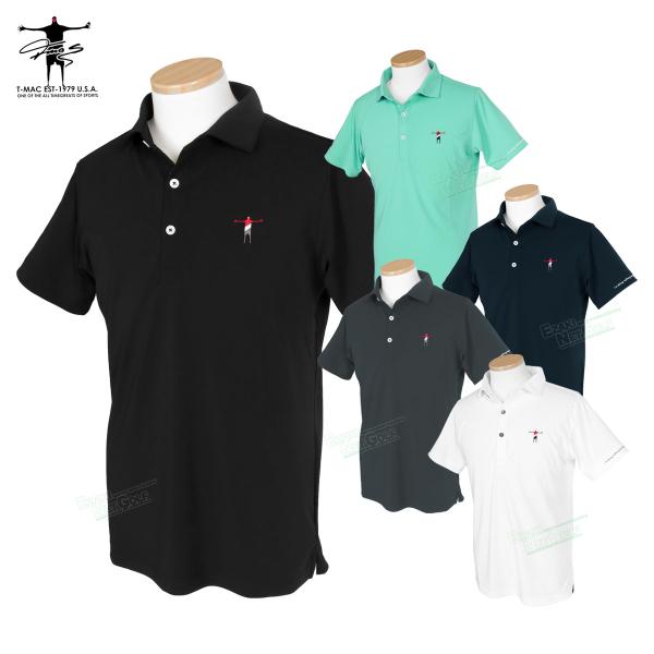 ティーマック T-MAC GOLF ゴルフウエア メンズ 半袖ポロシャツ 「 7415174127 」 ワンポイント 春夏ウエア 【当店在庫品】 春夏ウェア ホワイト(01) ターコイズ(56) ネイビー(59) チャコールグレー(97) ...