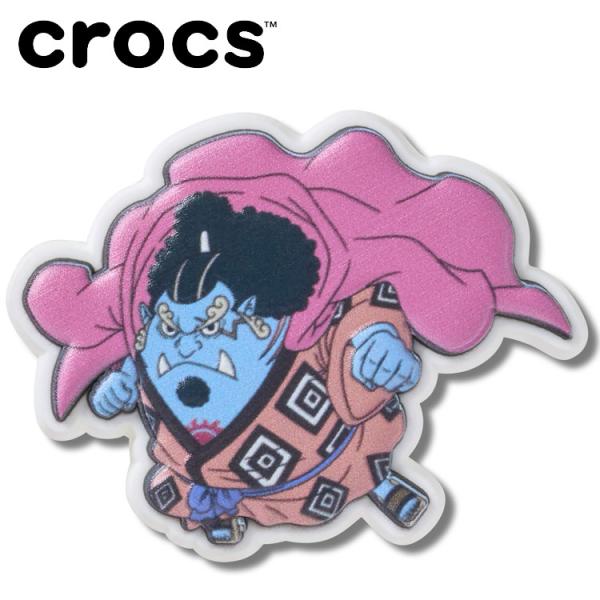 ONE PIECE コレクションのジンベエ ジビッツチャームは、大胆な存在感で、あなたのクロックスやアクセサリーに確かな個性を添えるアクセント。