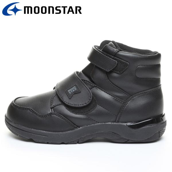 子どもの足の正しい成長をサポートする機能を搭載した「ムーンスター」ブランドのハイカットシューズです。甲と足首の2本のバンドでフィッティングを調整することができます。足首のバンドは折り返しの仕様でしっかりとホールドでき安定感を高める作りになっ...