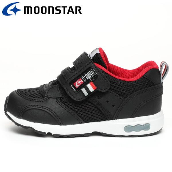 足幅が広めのお子さまに向けた「3E」商品です。子どもの足の成長をサポートする「4つの機能(つま先ゆったり/カウンターボックス/フレックスジョイント/洗えるインソール)」に加え、「速乾性」を備えた機能商品です。重さは16.0cmで片足約115...